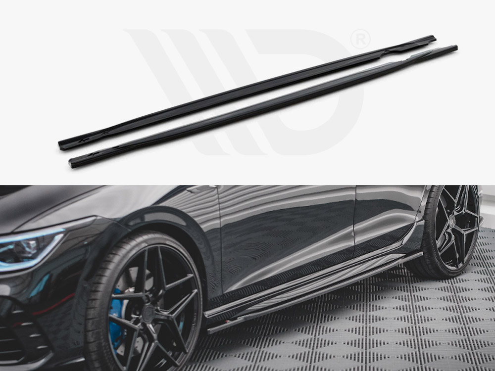 MAXTON DESIGN SIDE SKIRTS DIFFUSERS V.1 VW GOLF R MK8 (2020-) -VW-GO-8 ...